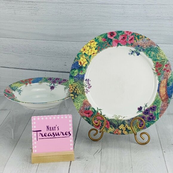 Nikko Ceramics | Dining | Nikko Secret Garden China Multicolored Floral ...